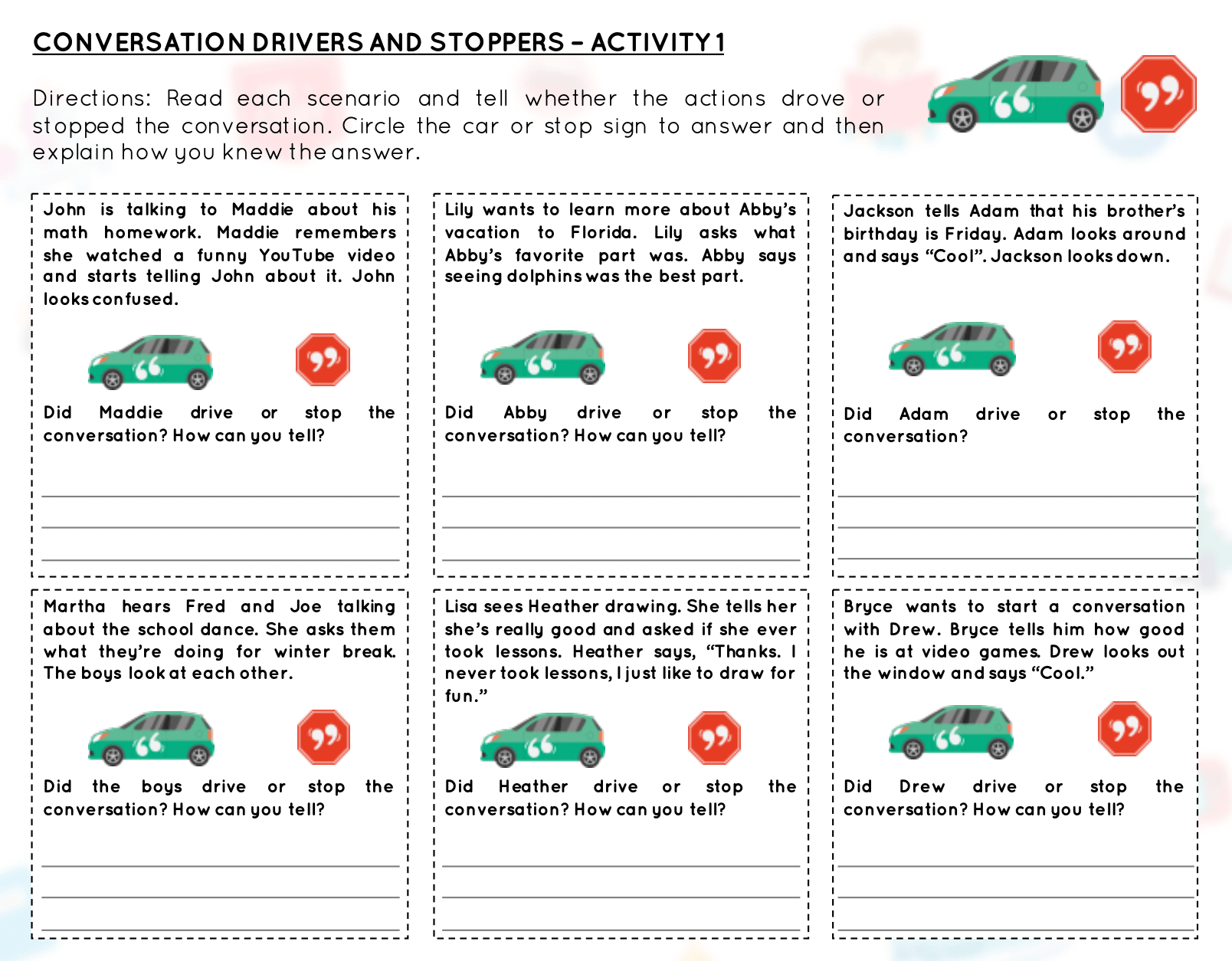 Free High School Conversation Skills Material | Everyday Speech
