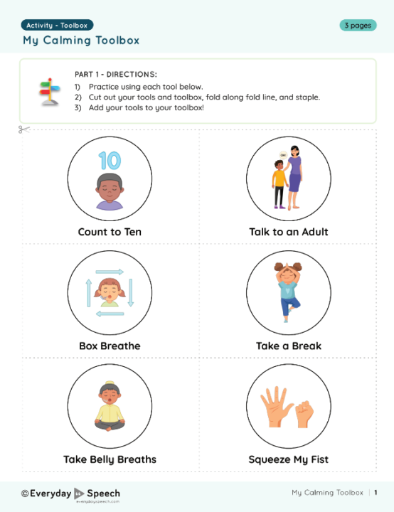 Free Preschool Self-Regulation Skills Material | Everyday Speech Free Preschool Self-Regulation Skills Material | Everyday Speech
