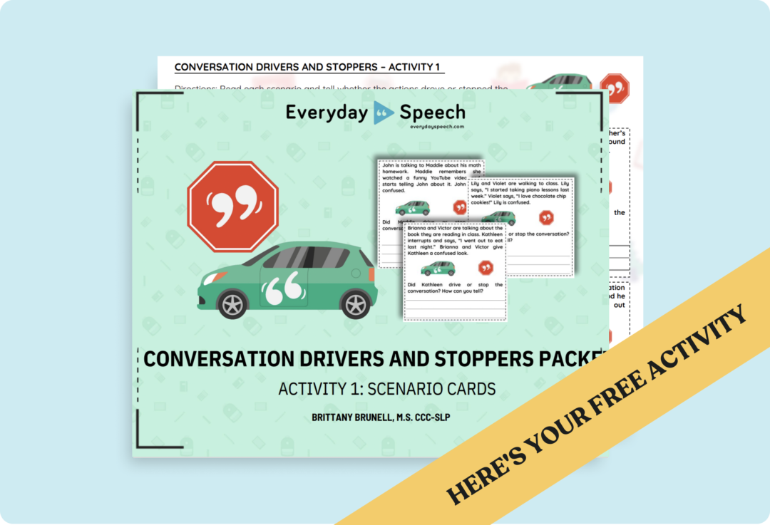 Conversation Skills Activity for High School: Conversation Drivers and ...
