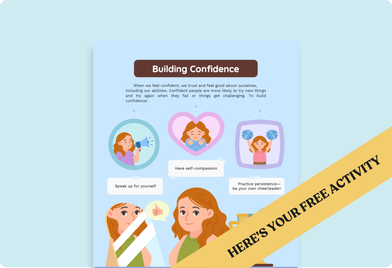 Free Middle School Self-Esteem Poster: Strategies to Build Confidence ...