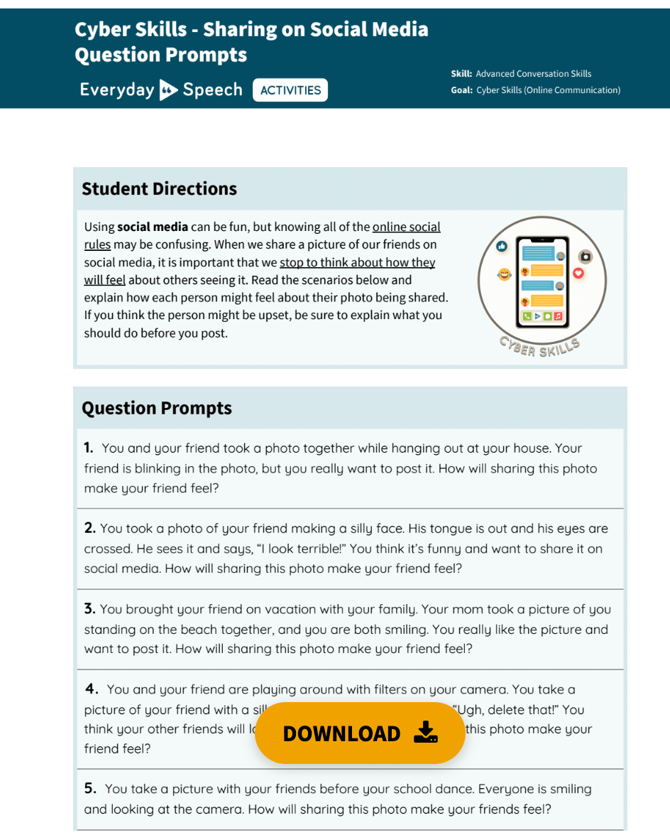 How To Teach Middle School Online Safety Everyday Speech How To Teach Middle School Online Safety Everyday Speech