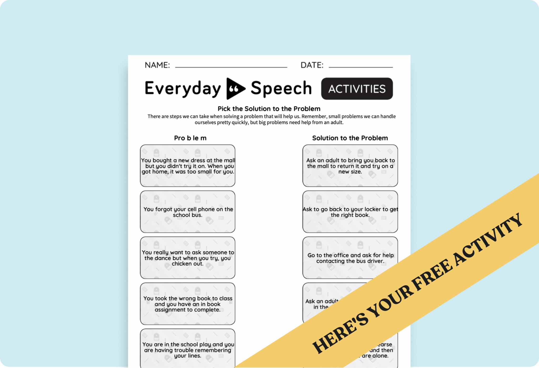 Problem-Solving Activity for Elementary: Finding Solutions | Everyday ...