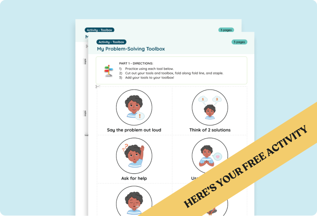 Free Preschool & Kindergarten Problem-Solving Activity: My Problem ...