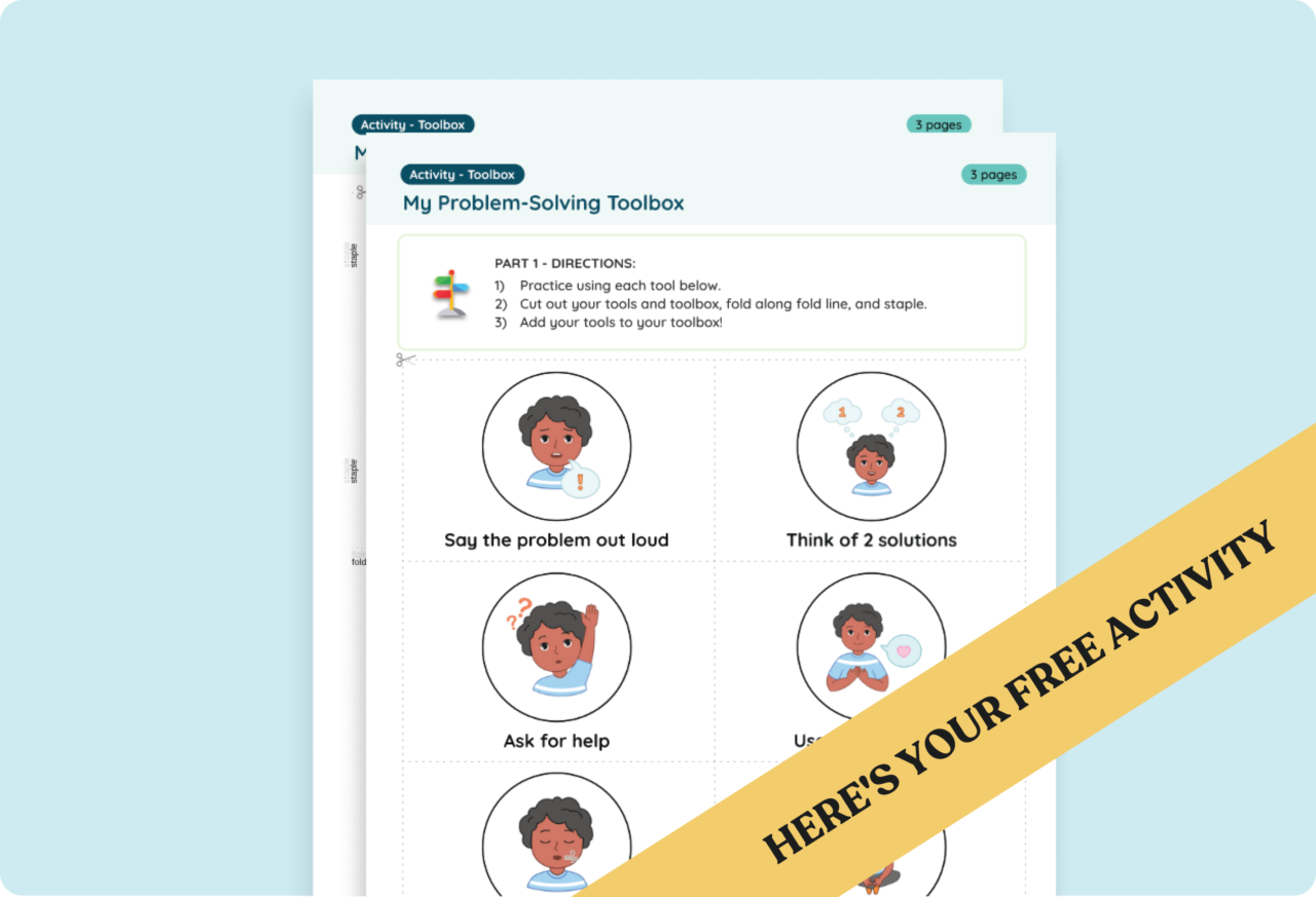 Free Preschool & Kindergarten Problem-Solving Activity: My Problem ...