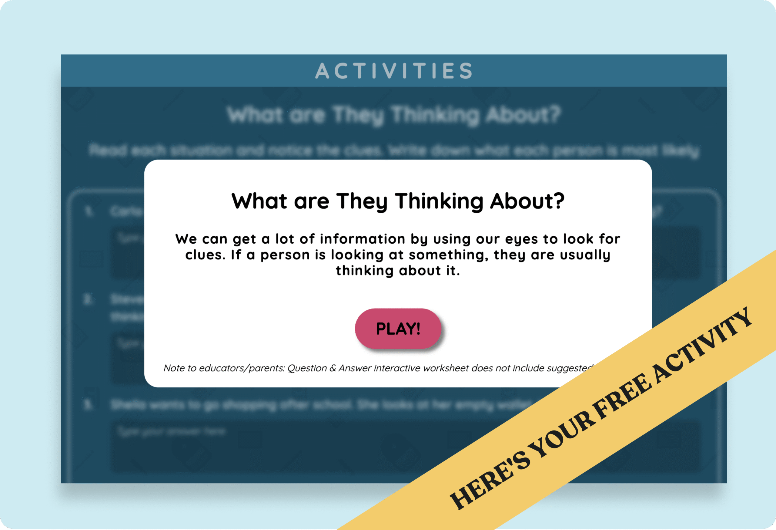 High School Perspective Taking Interactive Tool: What Are They Thinking ...