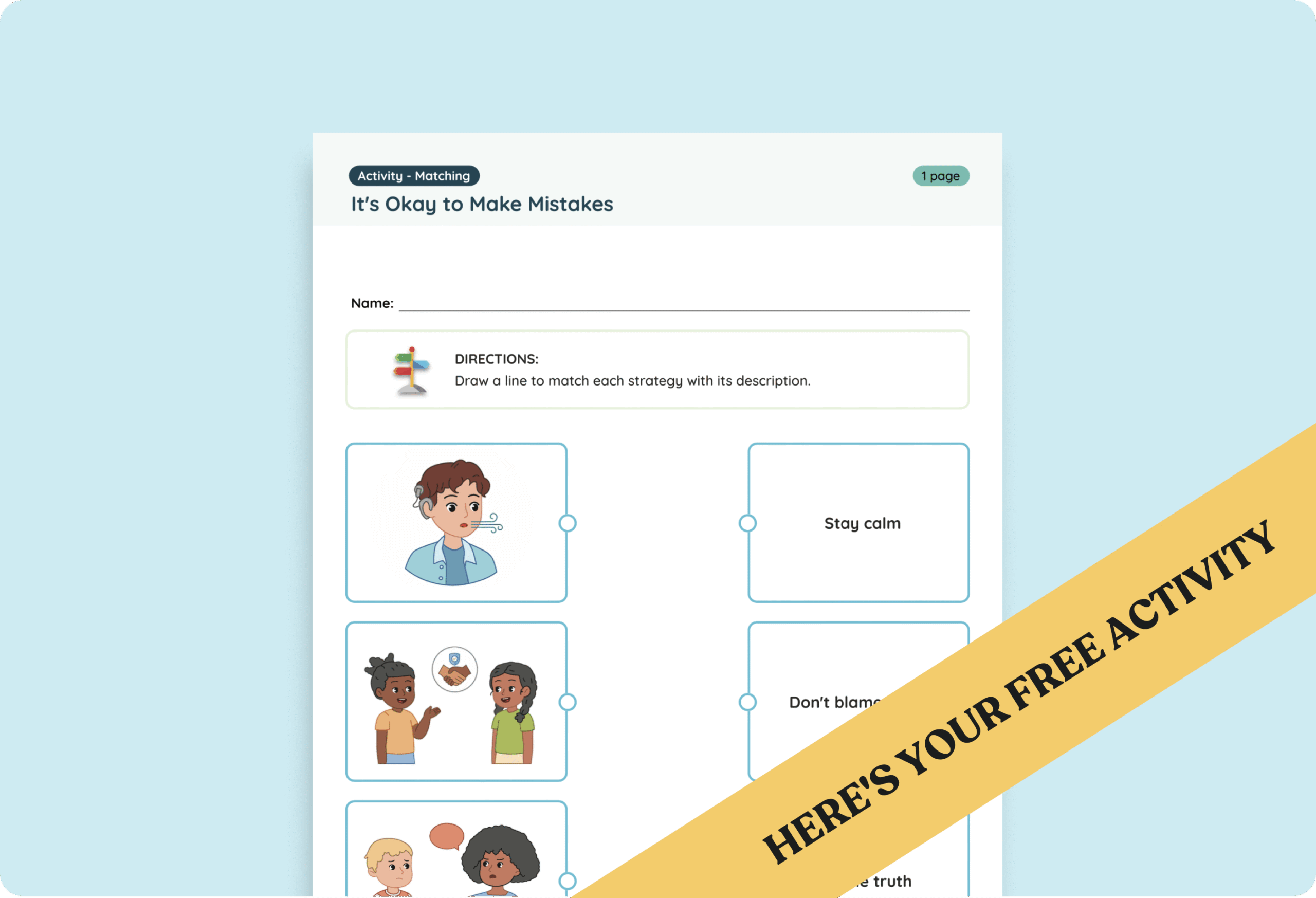 Pre-K & Kindergarten Friendship Skills Activity: It’s Okay to Make ...