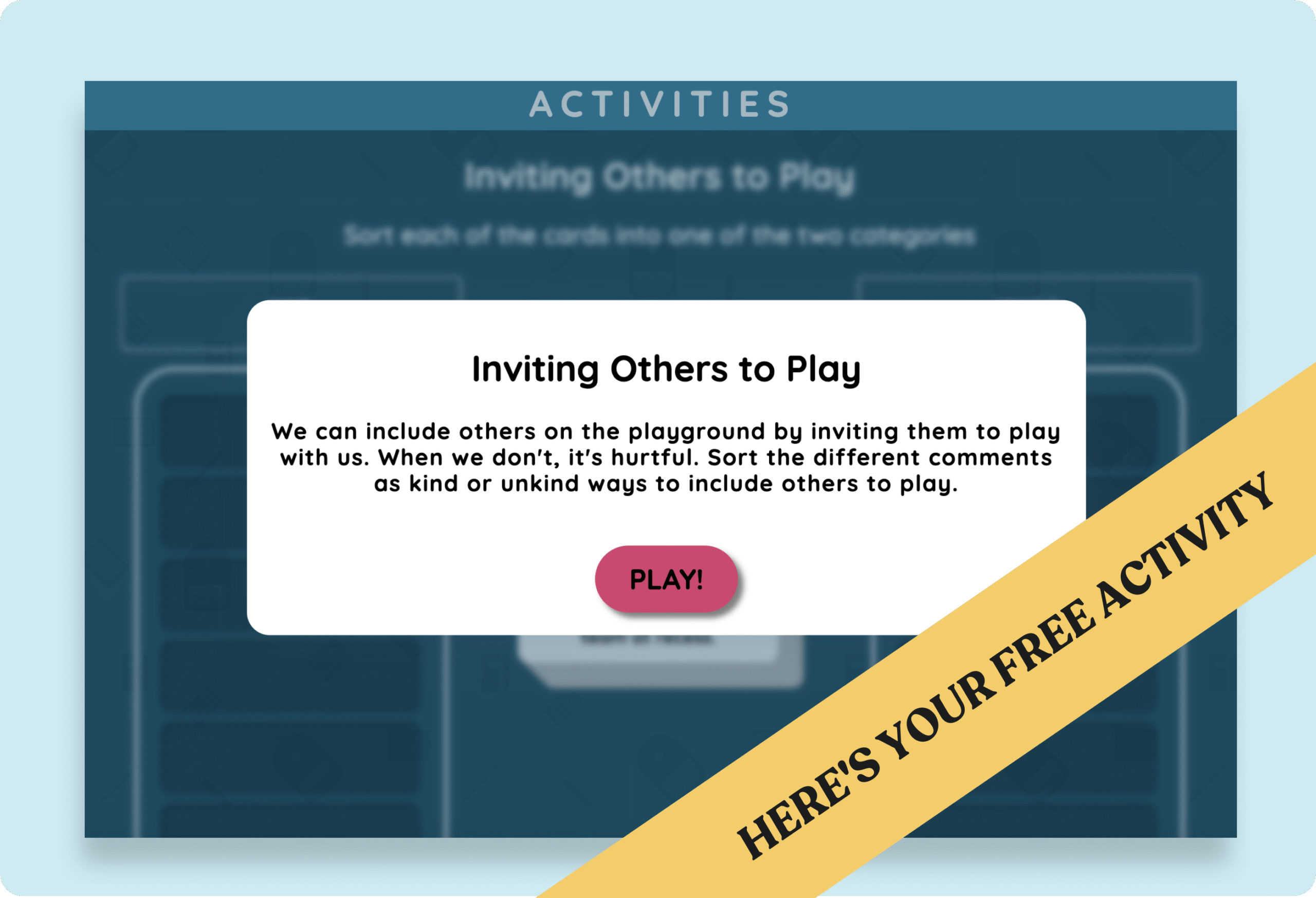 Elementary Play Skills Activity: Inviting Others to Play | Everyday Speech
