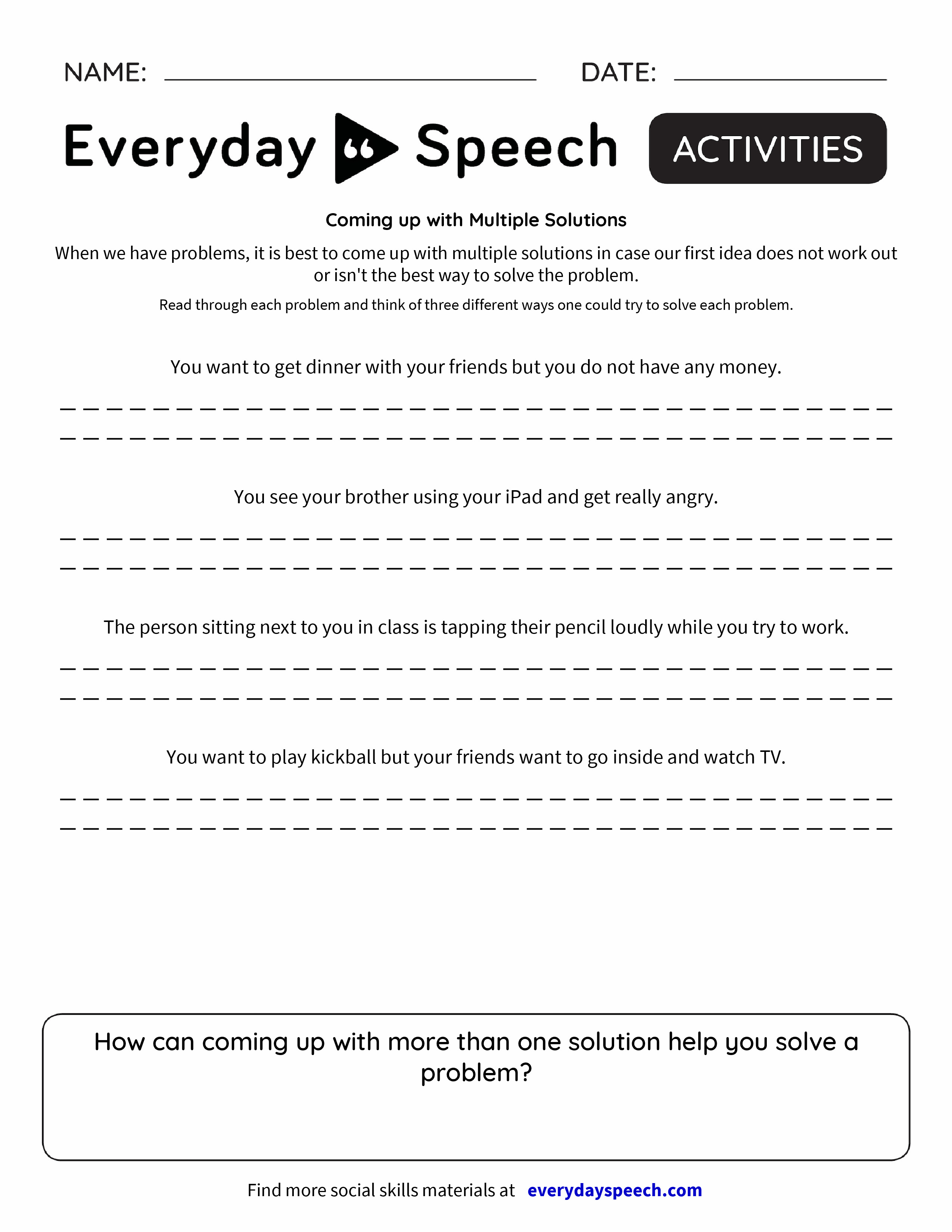 Coming Up With Multiple Solutions Everyday Speech Everyday Speech coming-up-with-multiple-solutions-everyday-speech-everyday-speech